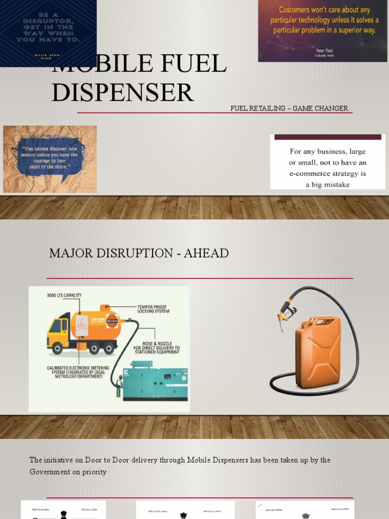 Mobile Fuel Dispenser: Fuel Retailing - Game Changer | PDF | Supply ...