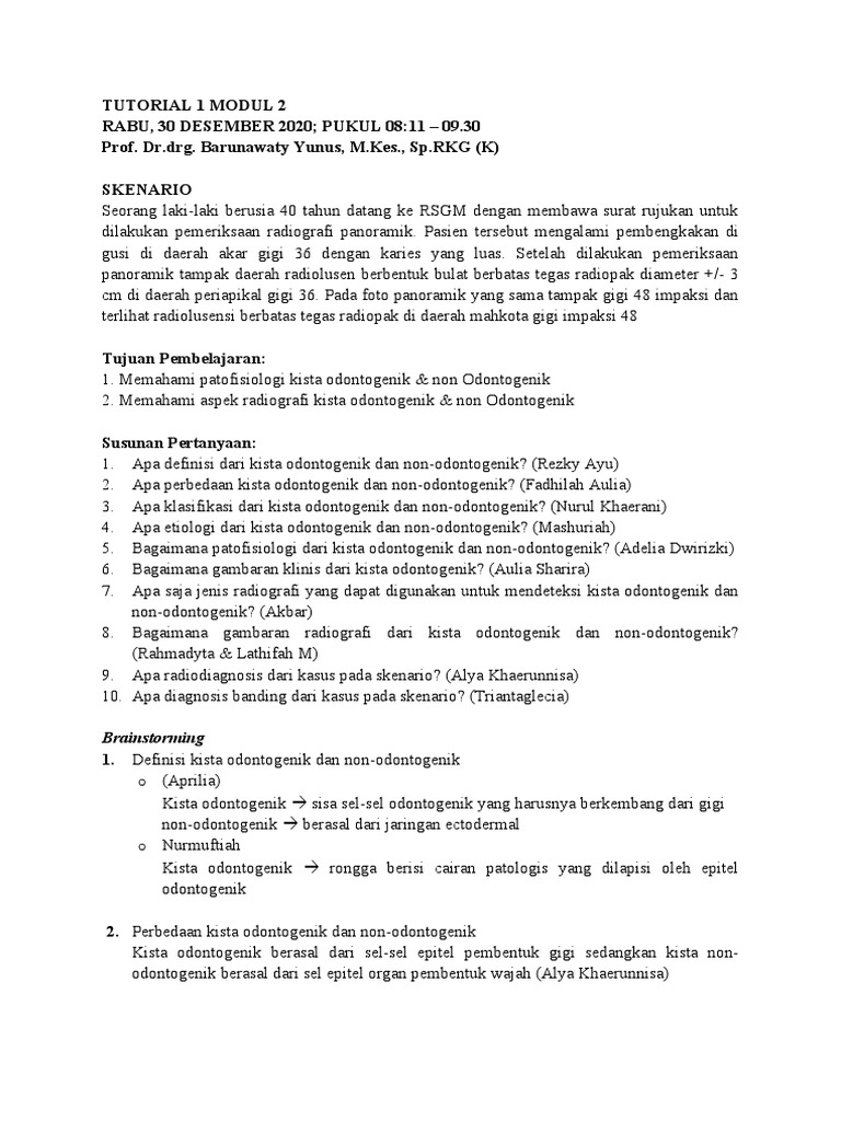 Tutorial 1 Modul 2 | PDF