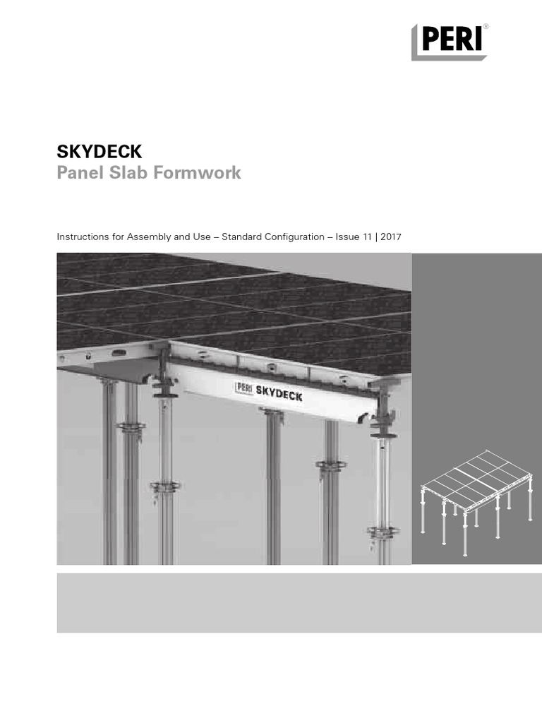 Skydeck Panel Slab Formwork Instructions For Assembly and Use | PDF ...