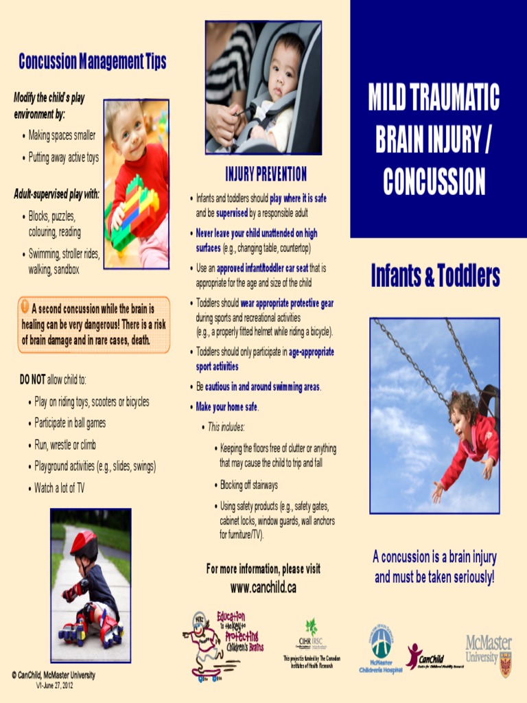 MTBI Infant Toddler Brochure PDF | PDF | Concussion | Traumatic Brain ...