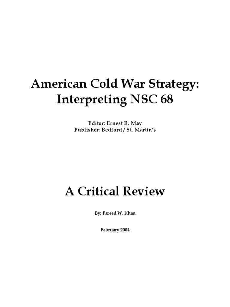 American Cold War Strategy Interpreting PDF | PDF | Soviet Union–United ...