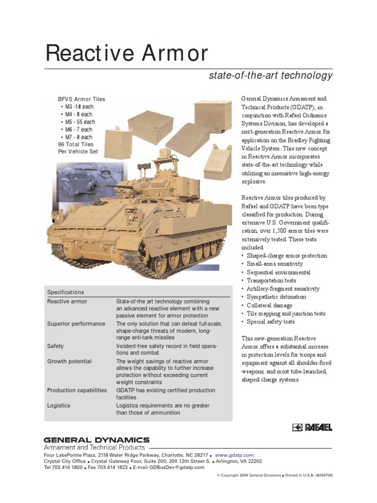Reactive Armor | PDF | Armour | Tanks