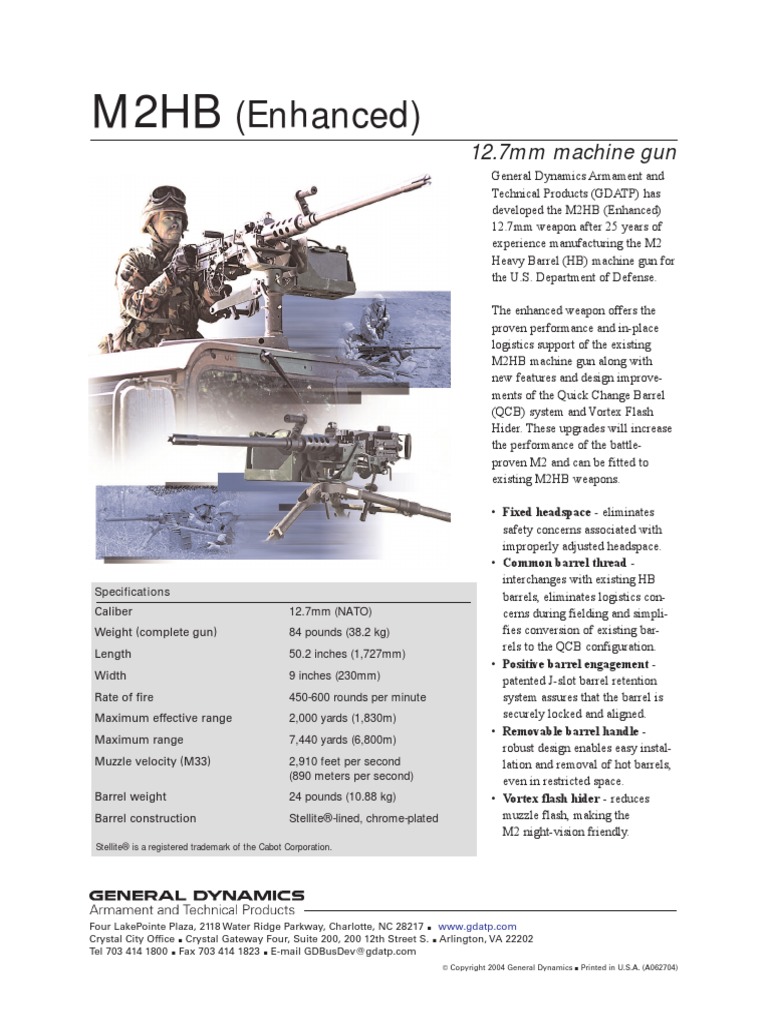 (Enhanced) : 12.7mm Machine Gun | PDF | Gun Barrel | Ammunition