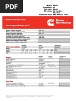 Generator Set Data Sheet | PDF | Radiator | Diesel Engine