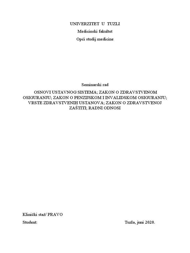 Seminarski Pravo | PDF