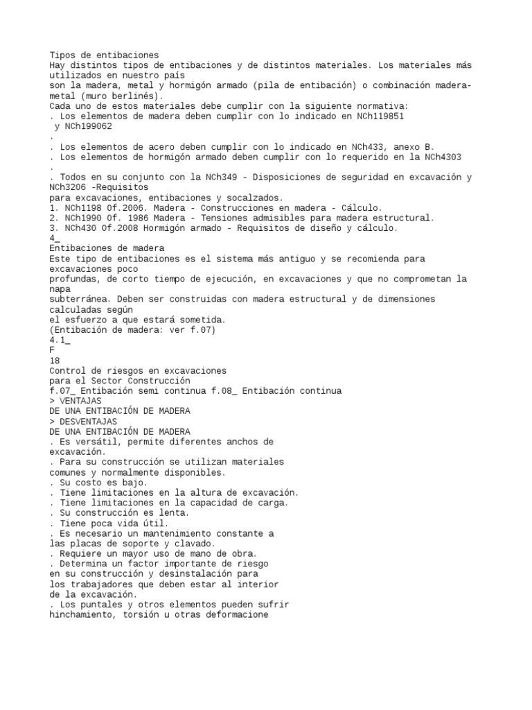 Estribaciones de Excavacion | PDF