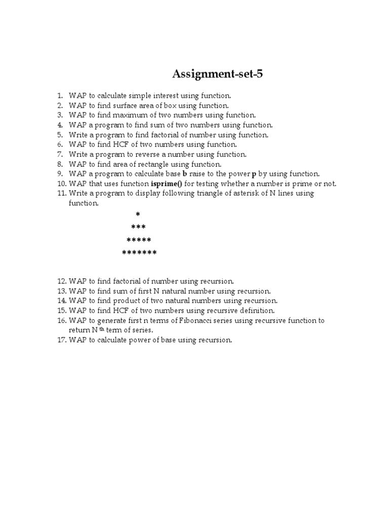 Asignment Set 5 | PDF | Teaching Methods & Materials | Computers