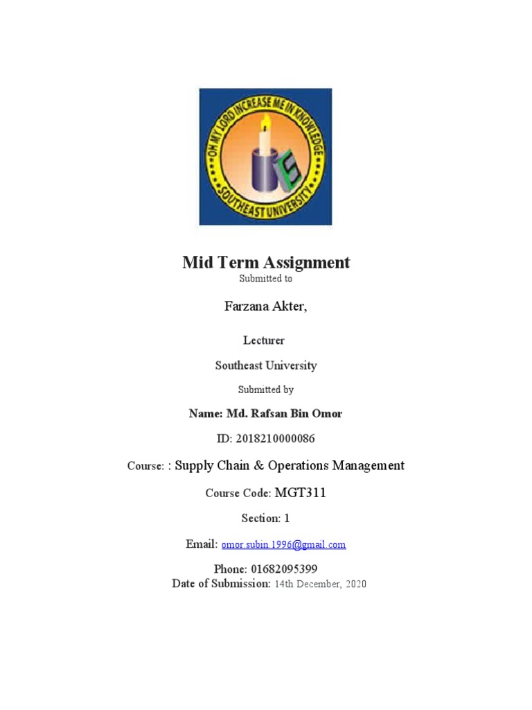 Mid Term Assignment: Farzana Akter | PDF | Technology & Engineering