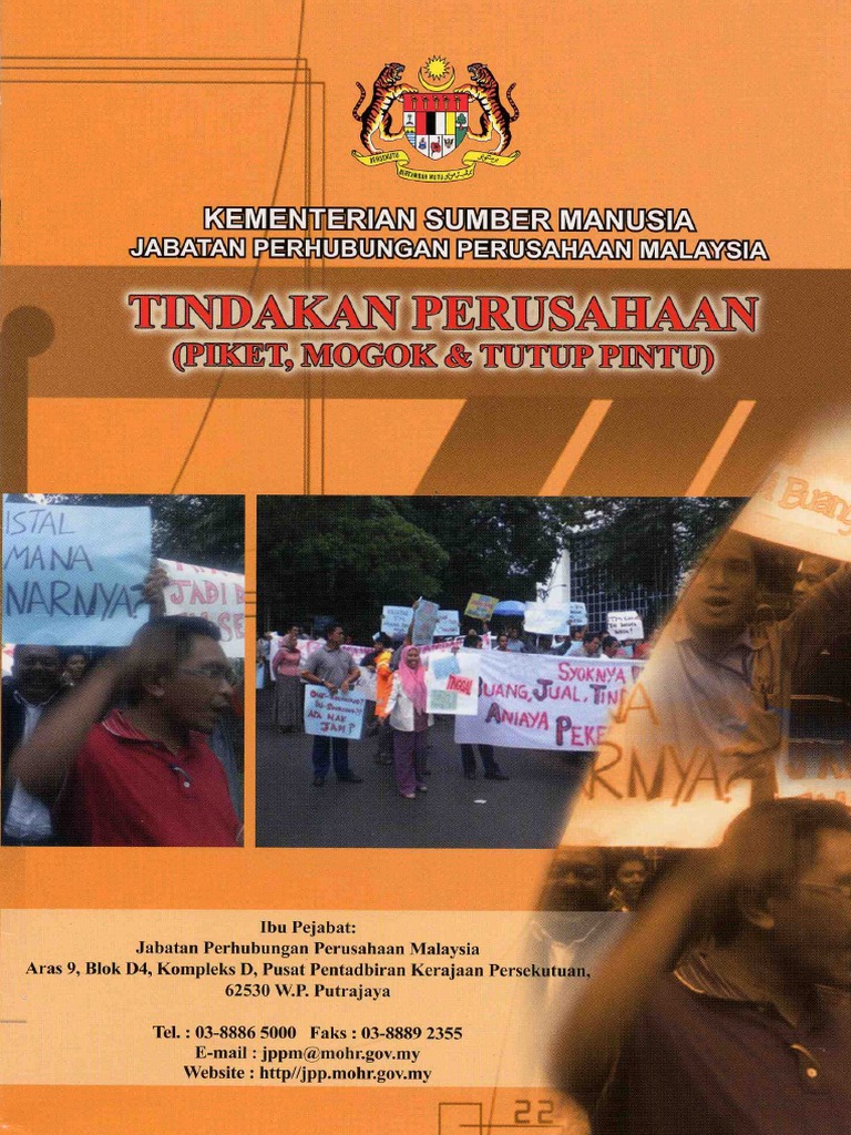 Malaysia Guide On Strikes and Lockouts - Piket-Mogok - Tutup - Pintu | PDF