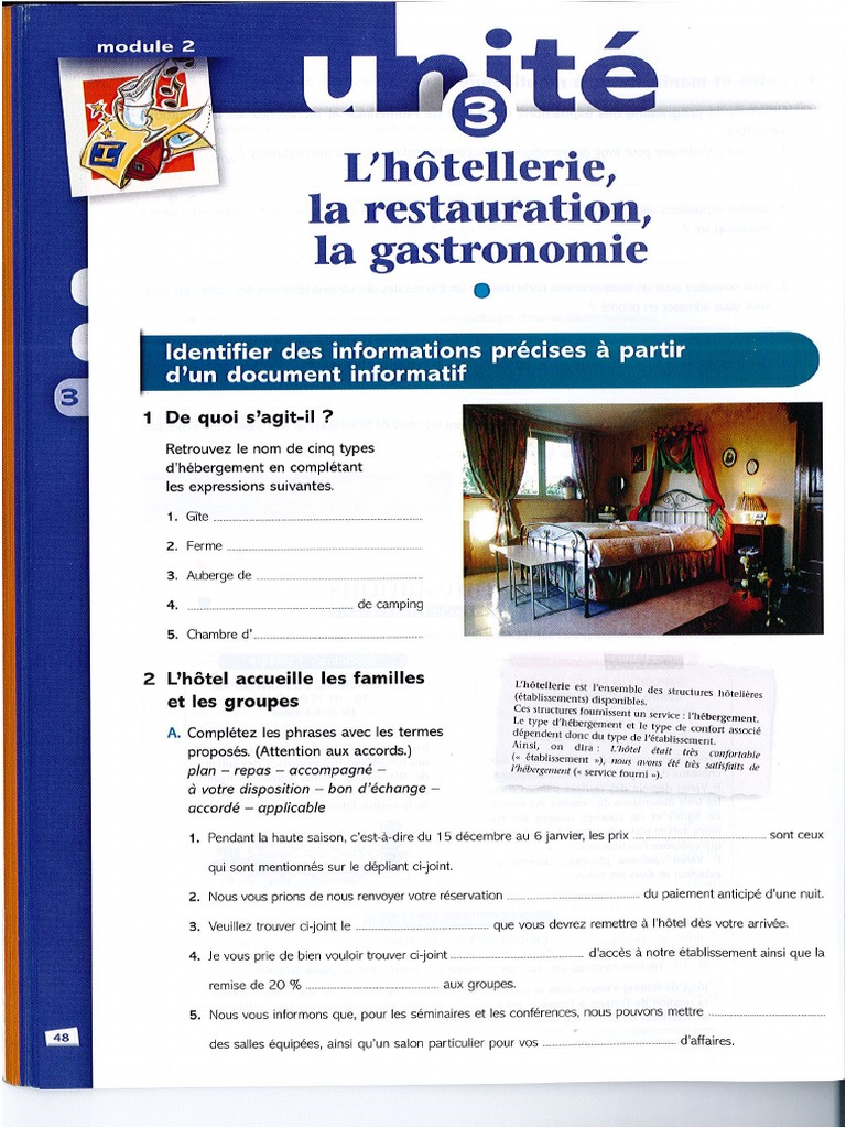 Le-Francais-Du-Tourisme-unité 3 PDF | PDF