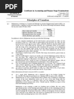 ICMAP Business Law Past Papers | PDF | Expense | Taxes