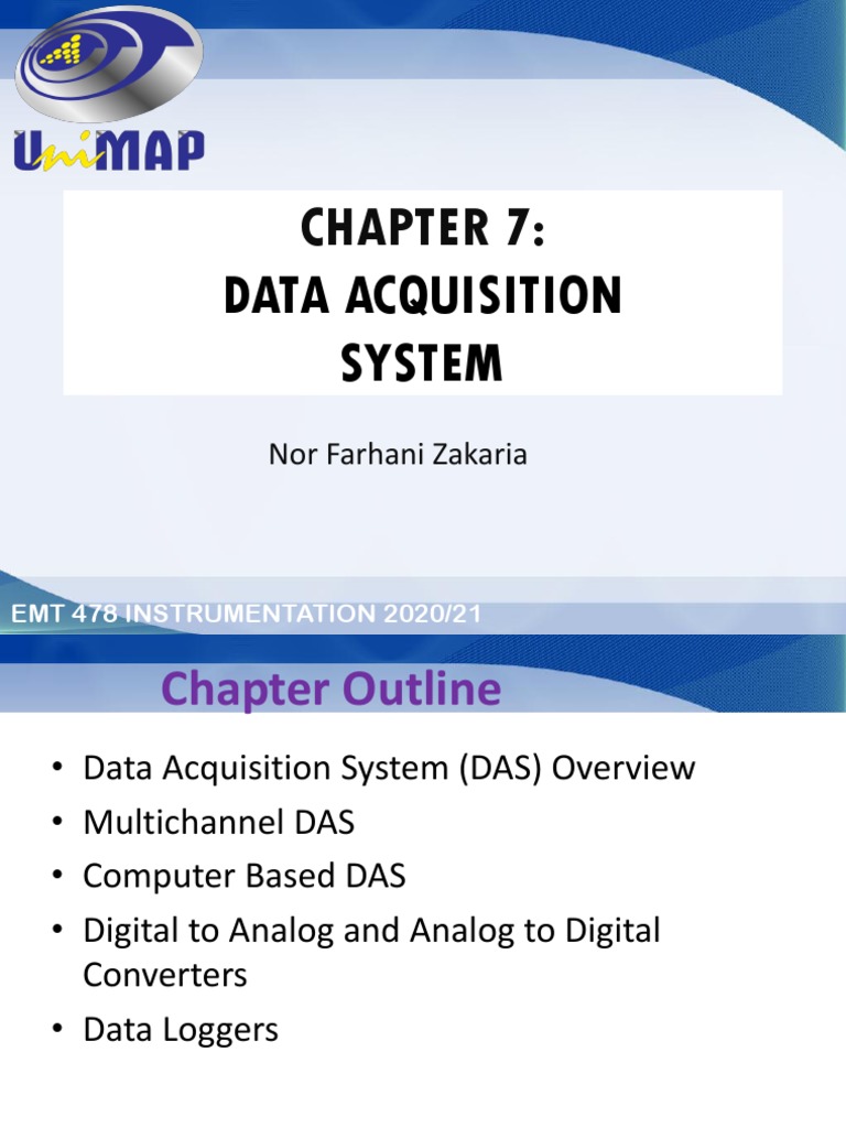 Data Acquisition Systems Overview | PDF | Analog To Digital Converter ...