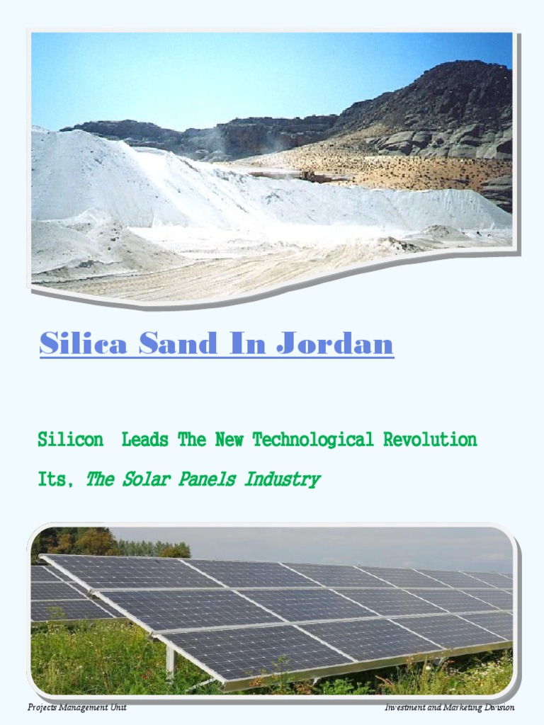 Silica Sand in Jordan: The Solar Panels Industry | PDF | Silicon ...