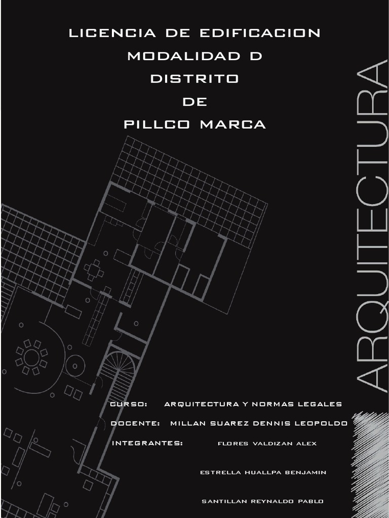 Licencia de Edificacion Modalidad D Pillcomarca Critica | PDF | Arquitecto | Póliza de seguros