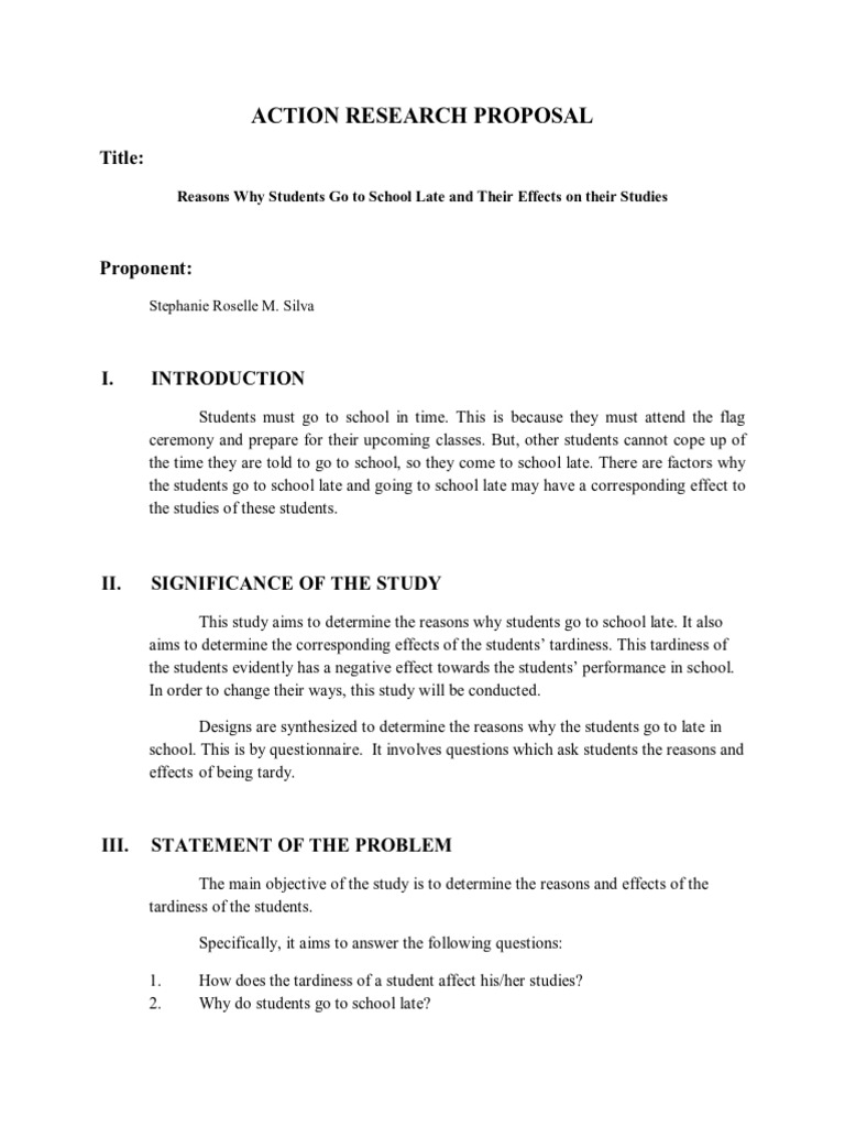 Action Research Proposal | PDF