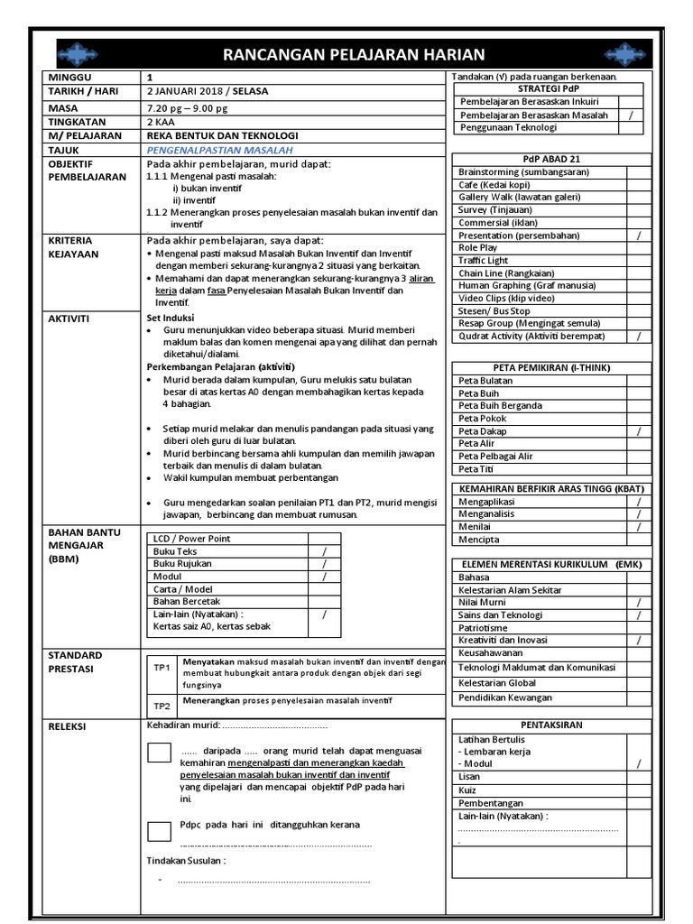 CTH RPH RBT Ting 2 Ming 1 Rusni | PDF