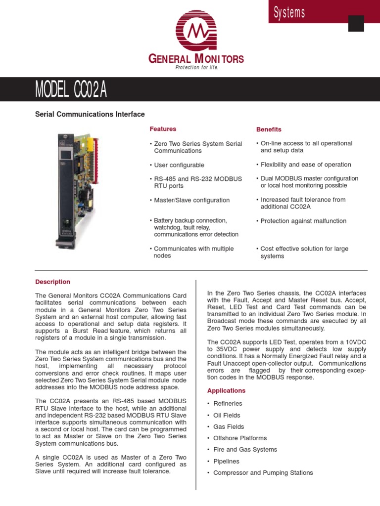CC02A Data Sheet | PDF | Data Transmission | Computer Hardware