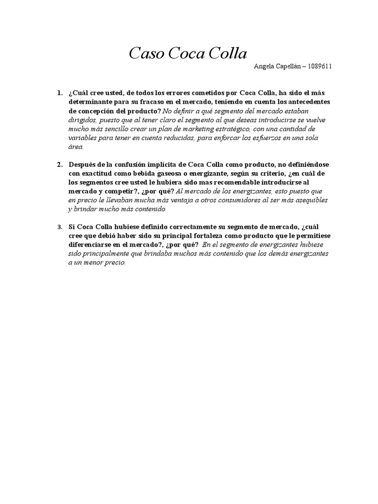 CASO COLLA - Angela Capellán 1089611 | PDF