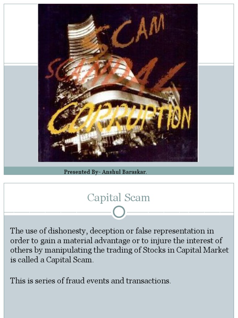 Capital Scam | PDF | Business | Investments & Securities