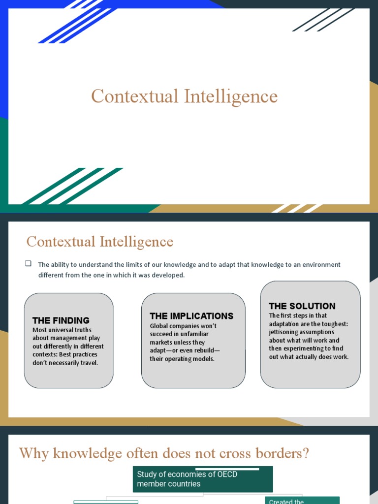 Contextual Intelligence | PDF | Profit (Economics) | Intelligence