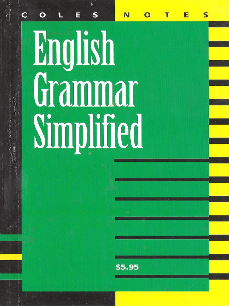 Coles Notes. English Grammar Simplified PDF | PDF