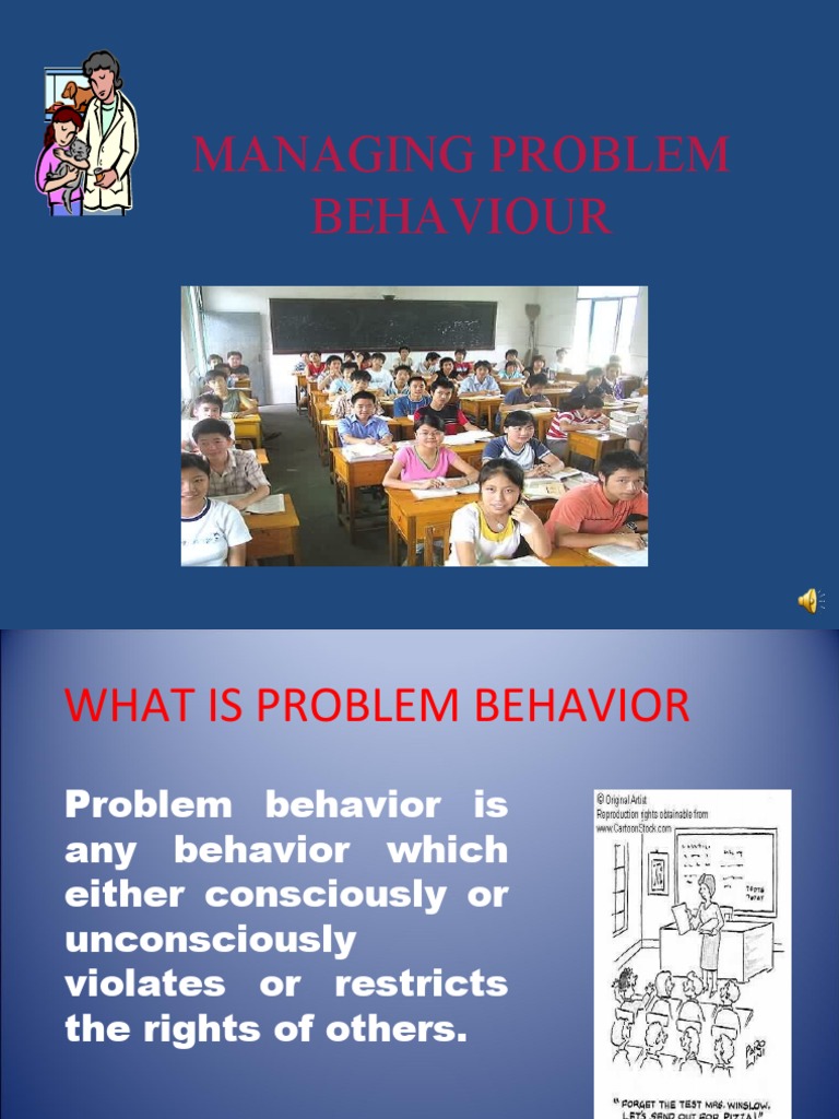 Understanding and Managing Problem Behavior | PDF | Psychological ...