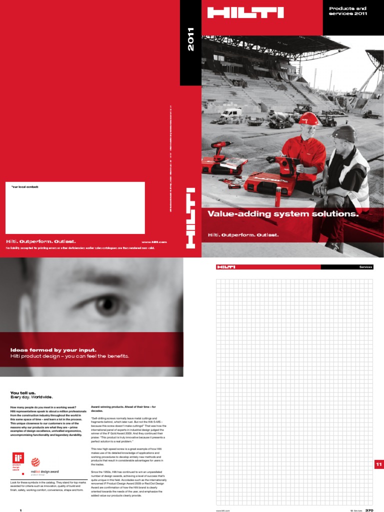 Hilti Catalog 2011 | PDF | Nature