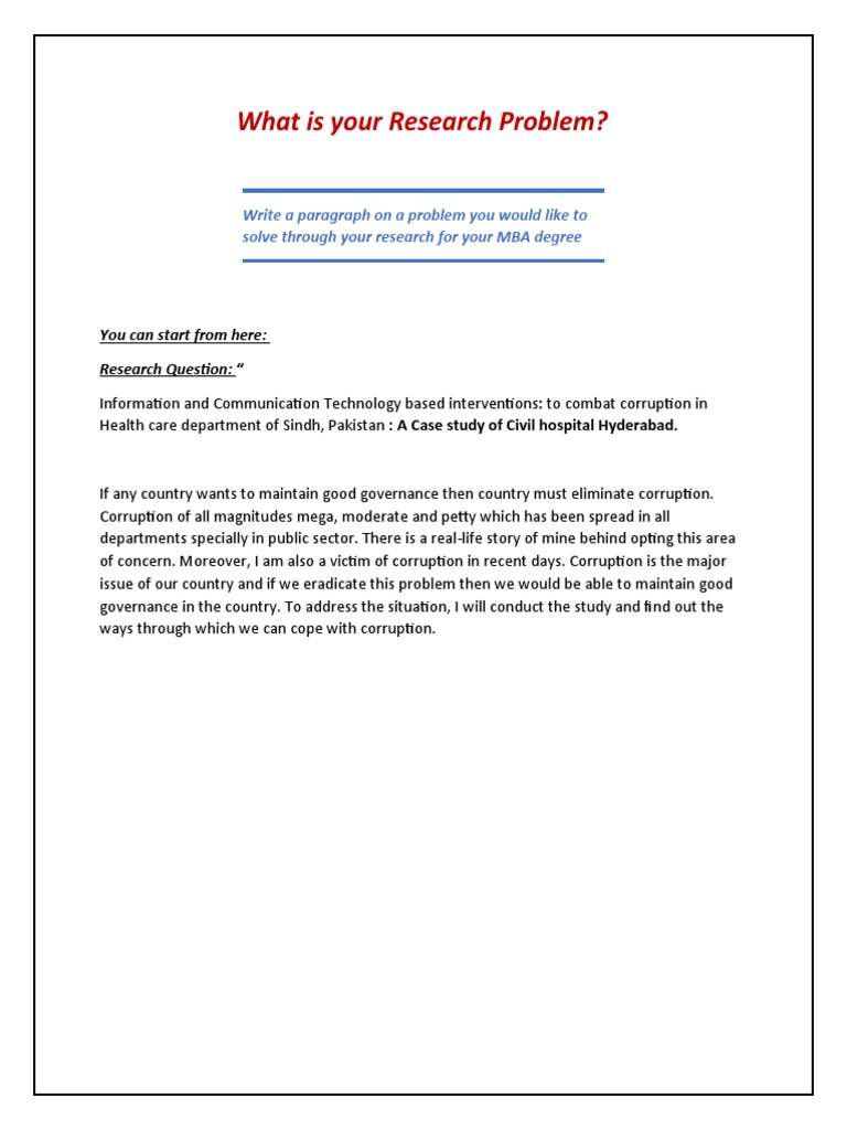 What Is Your Research Problem | PDF | Business | Social Science