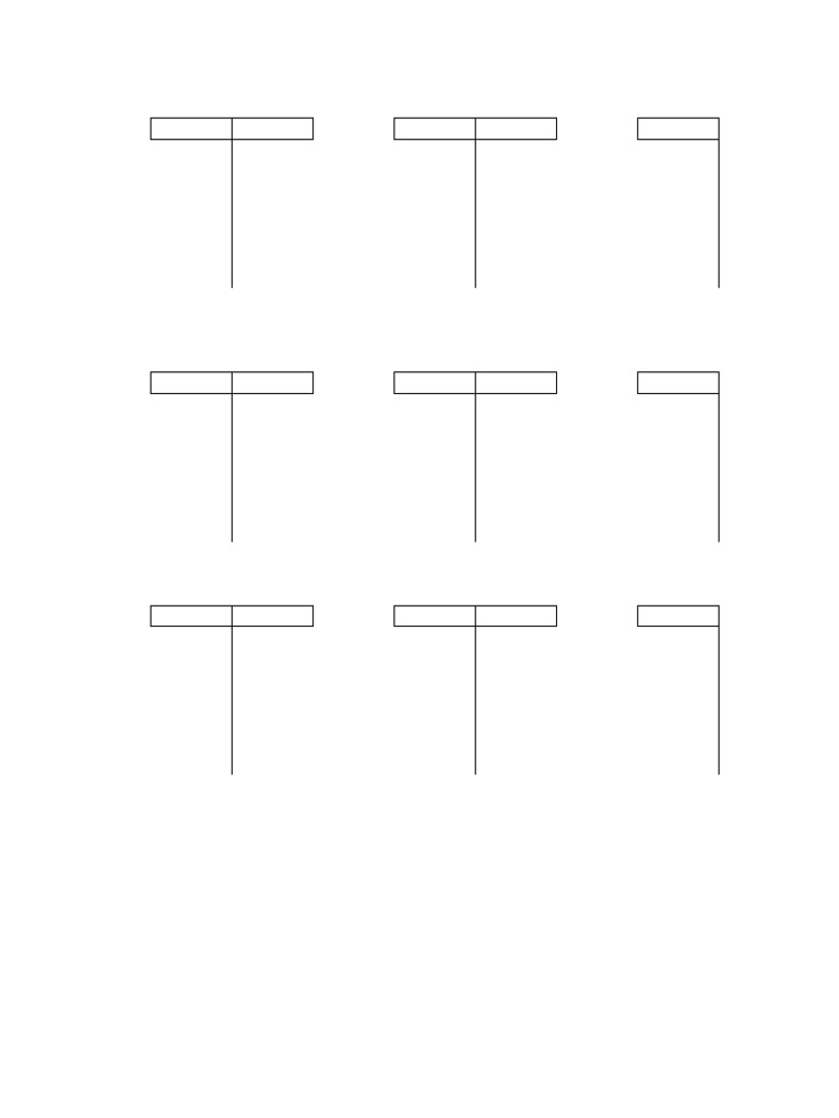 Plantilla Cuentas T | PDF