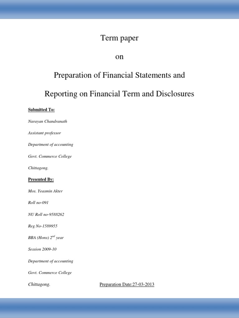 Term Papers PDF | PDF | Business