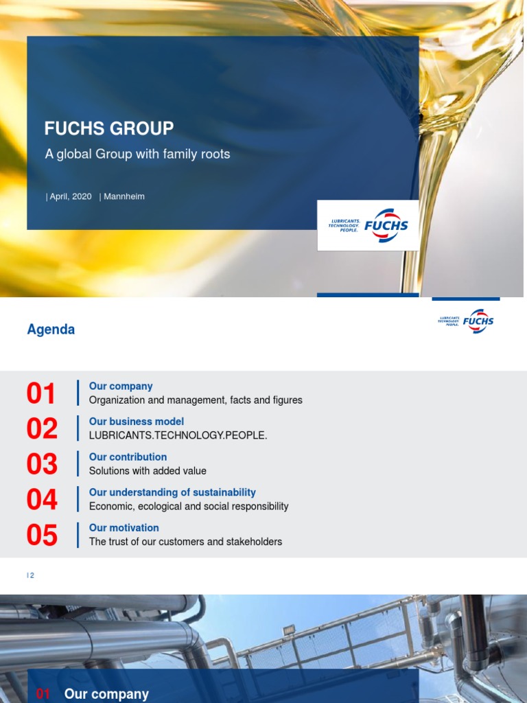 Fuchs Group: A Global Group With Family Roots | PDF | Lubricant ...