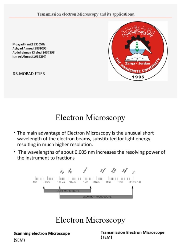 Transmission Electron Microscopy and Its Applications | PDF ...