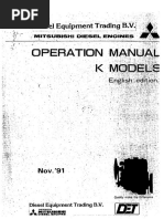 Mitsubishi Engine K3a K3B K3C K3D K3e Service Manual | PDF | Diesel ...