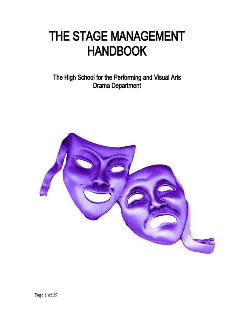 High School Stage Management Guide | PDF | Books | Oral Literature