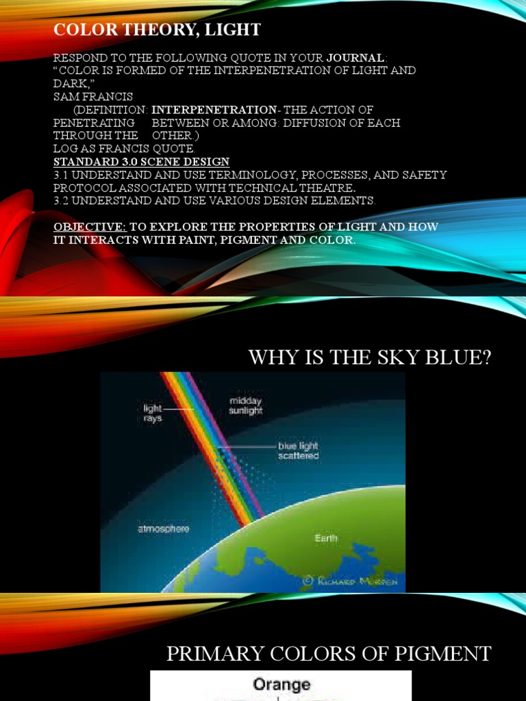 Color Theory, Light: Standard 3.0 Scene Design | PDF | Science ...