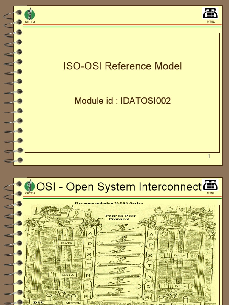 Mod 2 ISO OSI Reference Model IDATOSI001 | PDF | Osi Model | Computer ...
