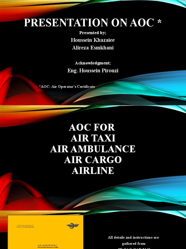 AOC - Presentation | PDF | Airlines | Cargo