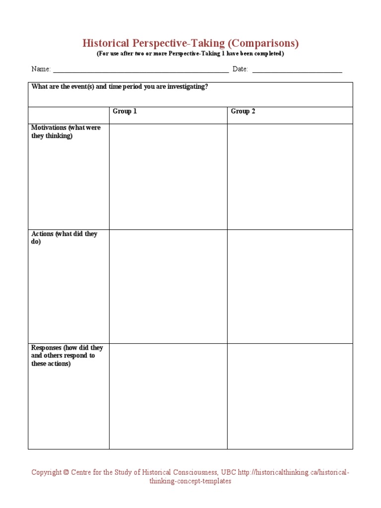 Comparing-Historical-Perspectives Go | PDF