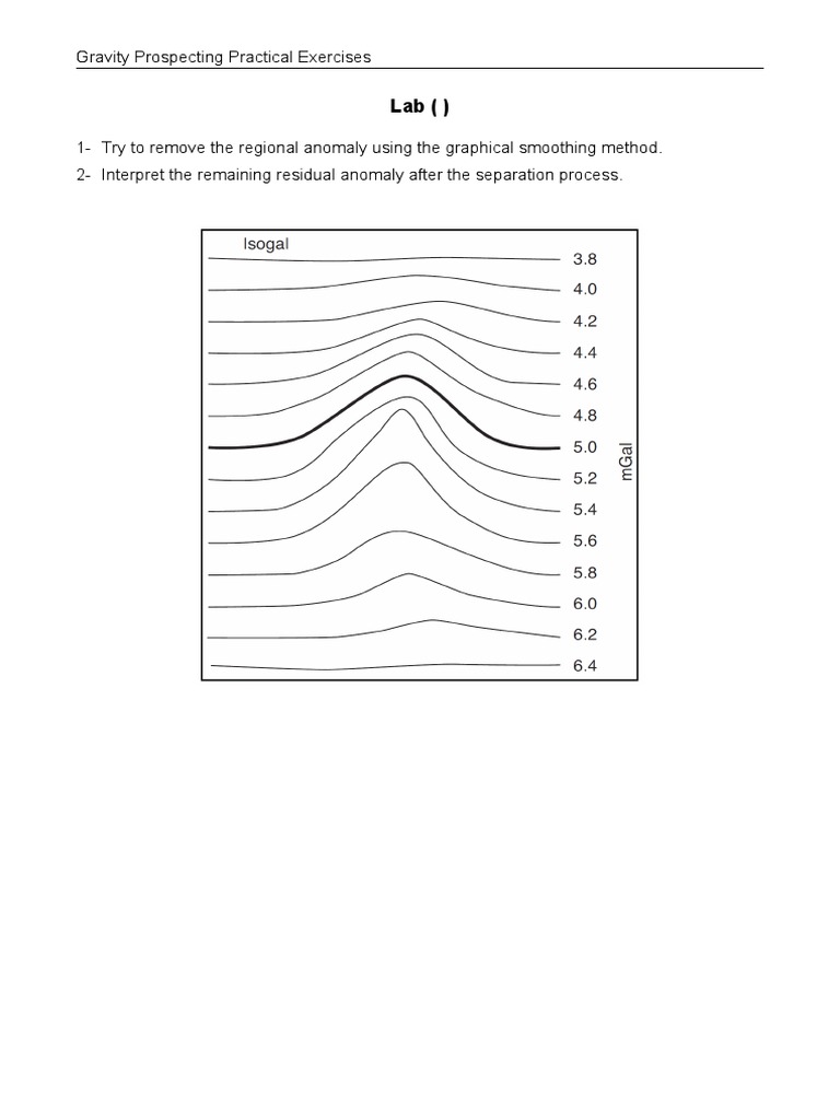 Gravity Prospecting Lab Exercises | PDF