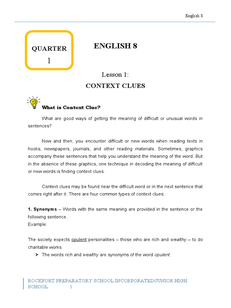 English 8 Edited | PDF | Citation | Verb