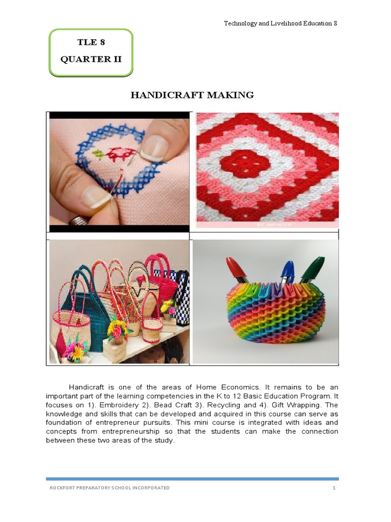Tle 8 2ND Quarter | PDF | Embroidery | Color
