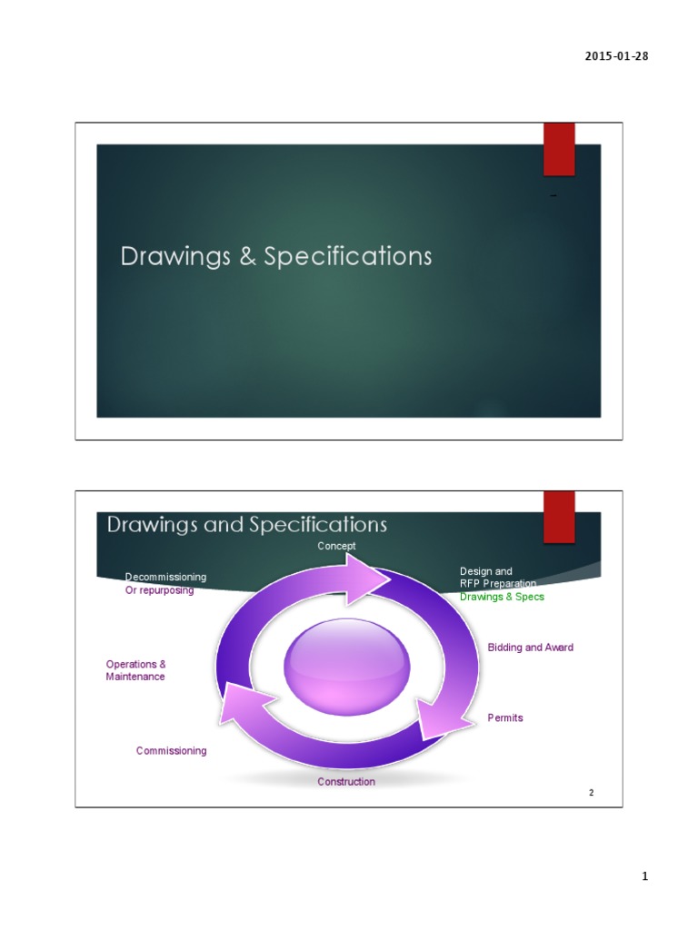 Drawings and Specifications | PDF | Specification (Technical Standard ...