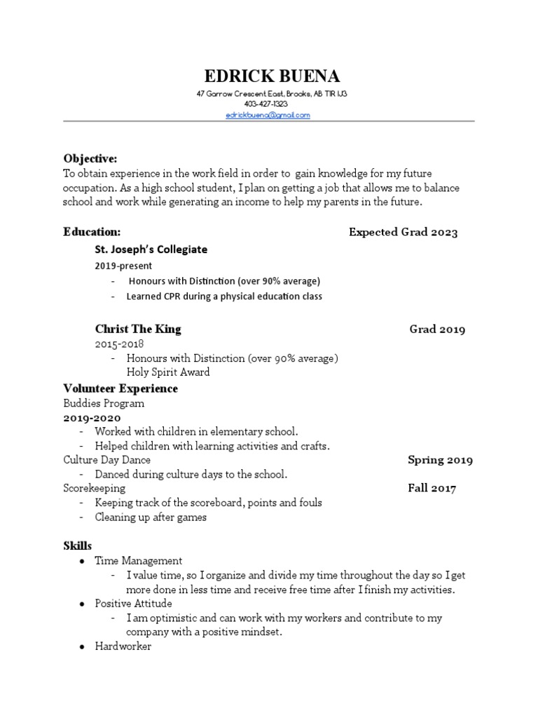 Edrick James Buena - Resume | PDF