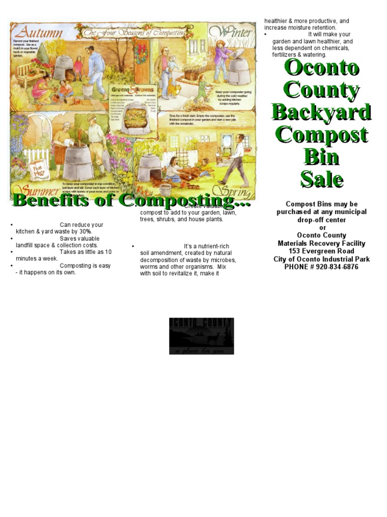 Compost Sale Brochure | PDF | Recycling | Waste