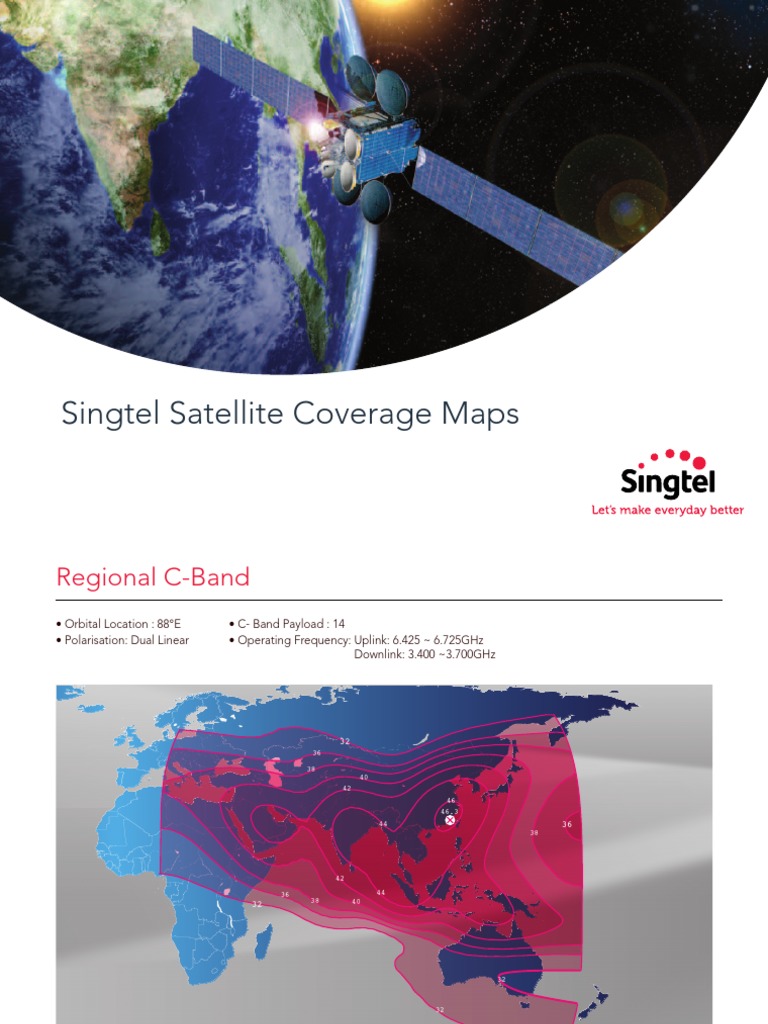 Singtel Satellite Coverage Maps1 | PDF | Communications Satellite | Hertz