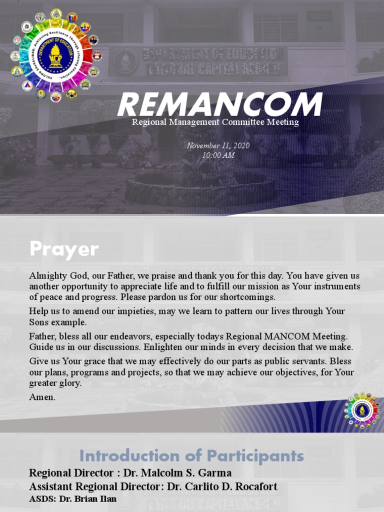 MANCOM-November 11, 2020 | PDF | Career & Growth