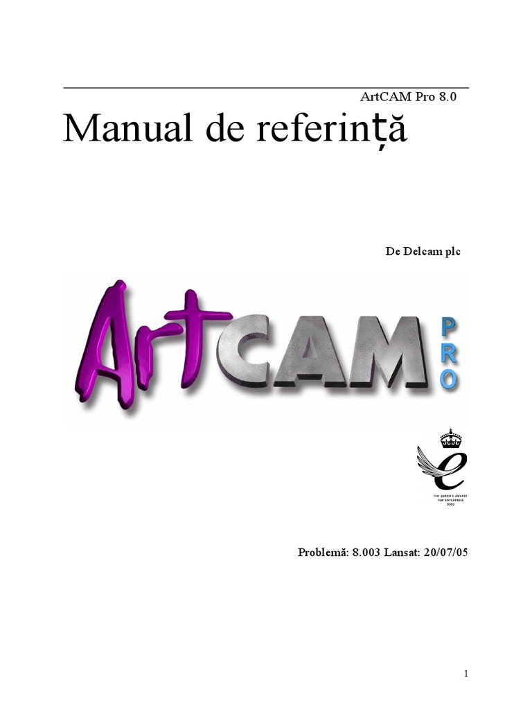 ArtCAM - Manual de Referinta PDF | PDF