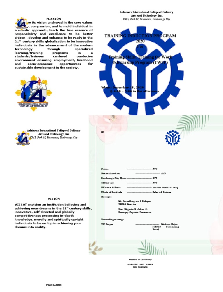 Training Induction Program 2020 For Training Skills, Training For Work ...