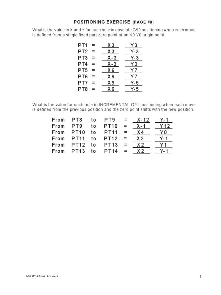 HAAS - Mill Programming Workbook Answers | PDF | Teaching Mathematics