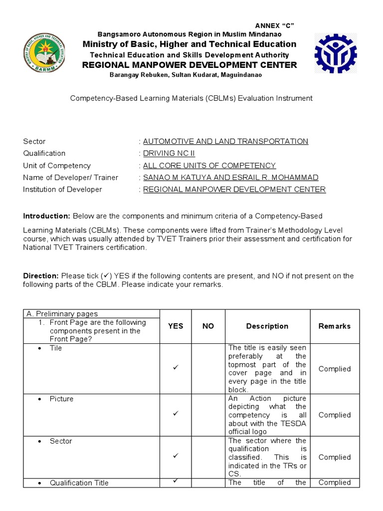 Ministry of Basic, Higher and Technical Education Regional Manpower ...